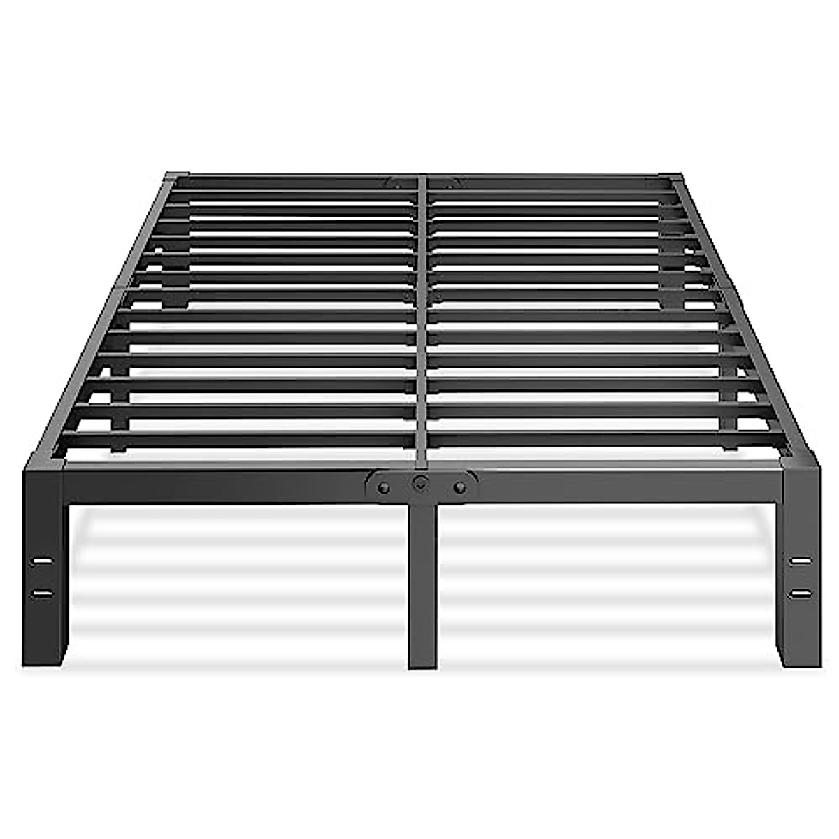 MAF Queen Bed Frame Size 14 Inch Metal Heavy Duty Platform Bedframe with Steel Slats Support Noise Free Queen-Bed-Frame, No Box Spring Needed