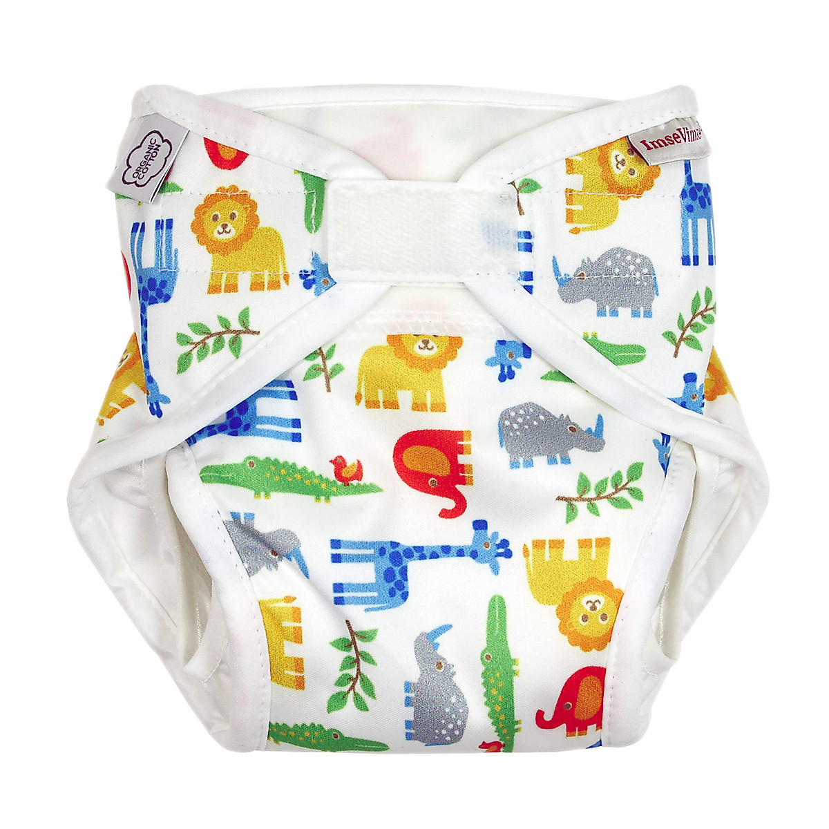 ImseVimse Organic All in One Reusable Cloth Diaper (Wildlife, S (9-17 lbs))