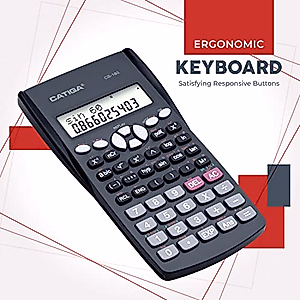 Scientific Calculator 2 Line - for Math (Algebra and Trigonometry), Science, Statistics, Engineering, Physics, Business Class, Over 200 Functions, with Memory and Replay Function