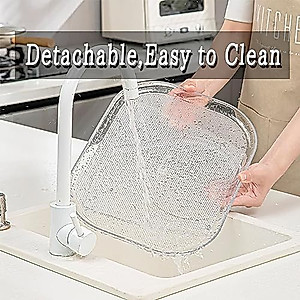 Square Lazy Susan for Refrigerator, Lazy Susan Turntable Organizer for Refrigerator, 15.67'' Countertop Condiment Storage Rack, for Kitchen, Pantry, Cabinet, Dining Table, Refrigerator