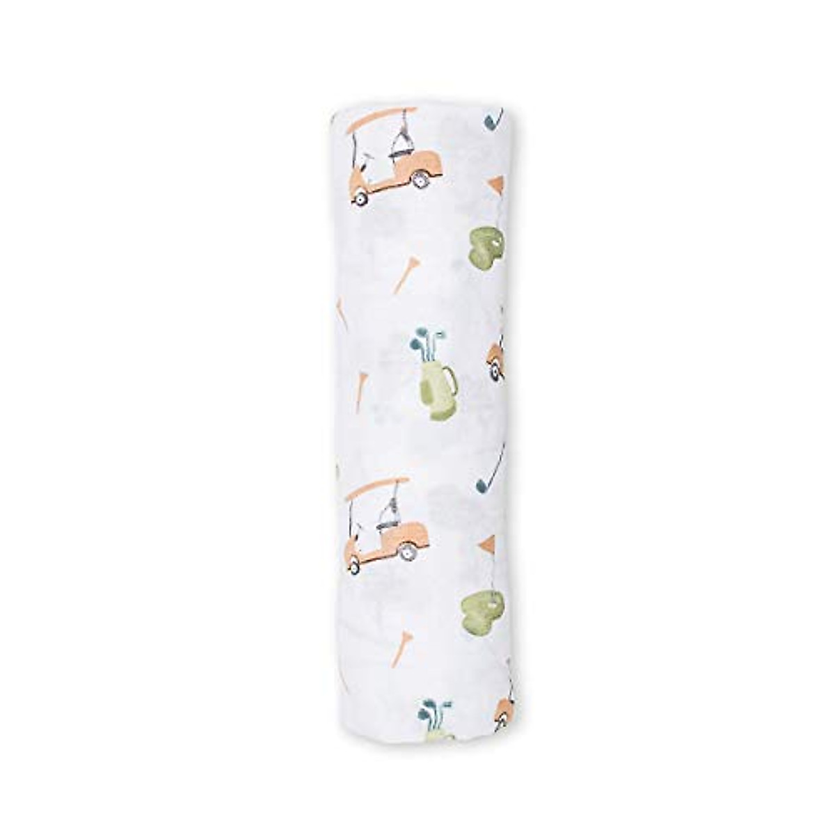 Lulujo Baby Cotton Muslin Swaddle Blanket, 47 x 47-Inch, Golf