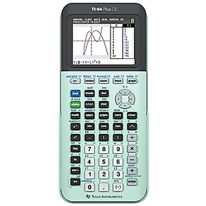 Plus CE Color Graphing Calculator, Mint, Single Pack, 1 Lithium Metal batteries required (included)