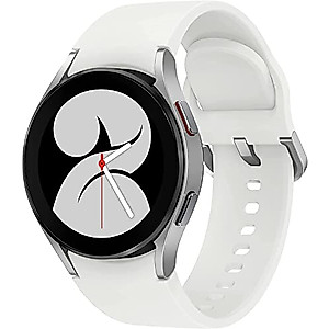 Samsung Galaxy Watch 4 40mm R860 Smartwatch GPS Bluetooth WiFi (International Version) (Silver) (Renewed)