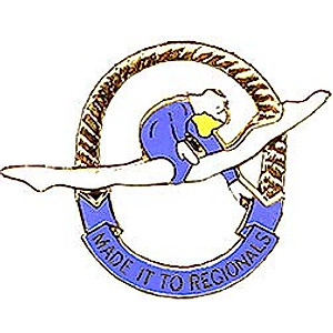 Snowflake Designs Made It to Regionals Gymnastics Pin - #1192