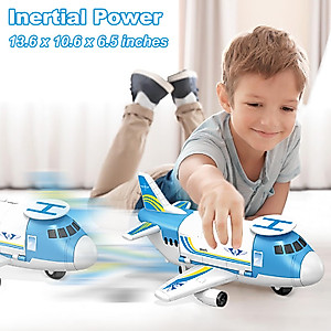 GUDEHOLO Airplane Toy, Airplane Toys for 3 Years Old, Toy Airplane for Boys Age 4-7, Airplane Toys for Toddlers, Toys for 2 3 4 5 Years Old, Aeroplane Toy, Plane Toys for Birthday