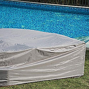 SUNSITT Patio Outdoor Half Moon Outdoor Furniture Sectional Set Cover Waterproof and Dust Resistant Furniture Cover, 120''L x 56''W x 28''H