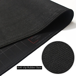 Benvo Extended Mouse Pad Large Gaming Mouse Pad- 35.4x15.7x0.12 inch Computer Keyboard Mouse Mat Non-Slip Mousepad Rubber Base and Stitched Edges for Game Players, Office, Study World Map Design