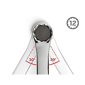 TEKTON 3/8 x 7/16 Inch 45-Degree Offset Box End Wrench | WBE23310