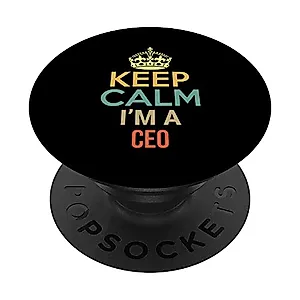 Keep Calm I'm A CEO PopSockets Swappable PopGrip
