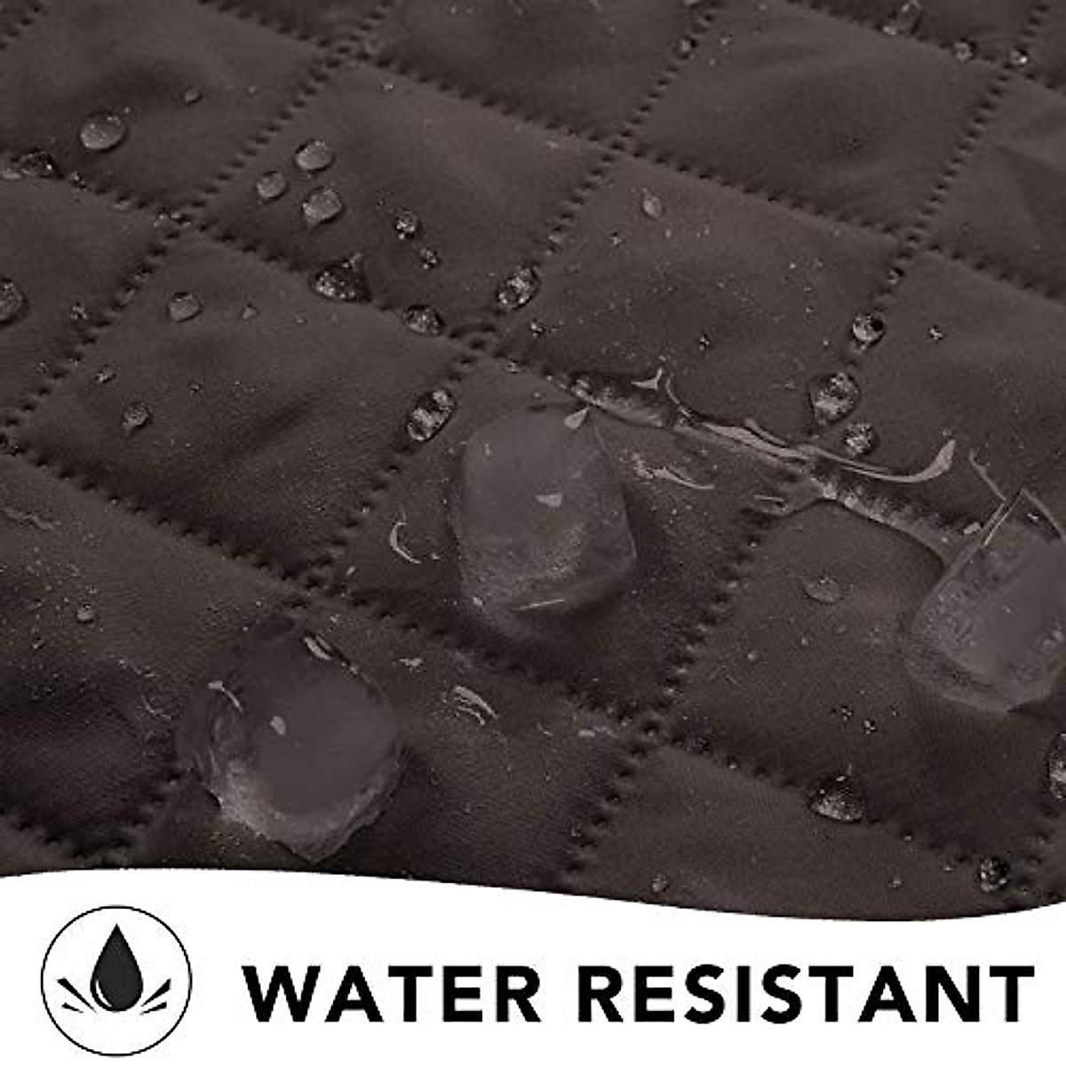 PureFit Reversible Quilted Sofa Cover, Water Resistant Medium Slipcover Furniture Protector, Washable Couch Cover with Non Slip Foam and Elastic Straps for Kids, Dogs, Pets (Loveseat, Chocolate/Beige)