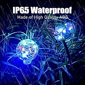 Solar Garden Lights Outdoor, 10 Pack Solar Globe Lights, 8 Lighting Modes with Remote Control Twinkling Solar Stake Lights Outdoor Waterproof Landscape Pathway Wedding Patio Yard Festival Decoration