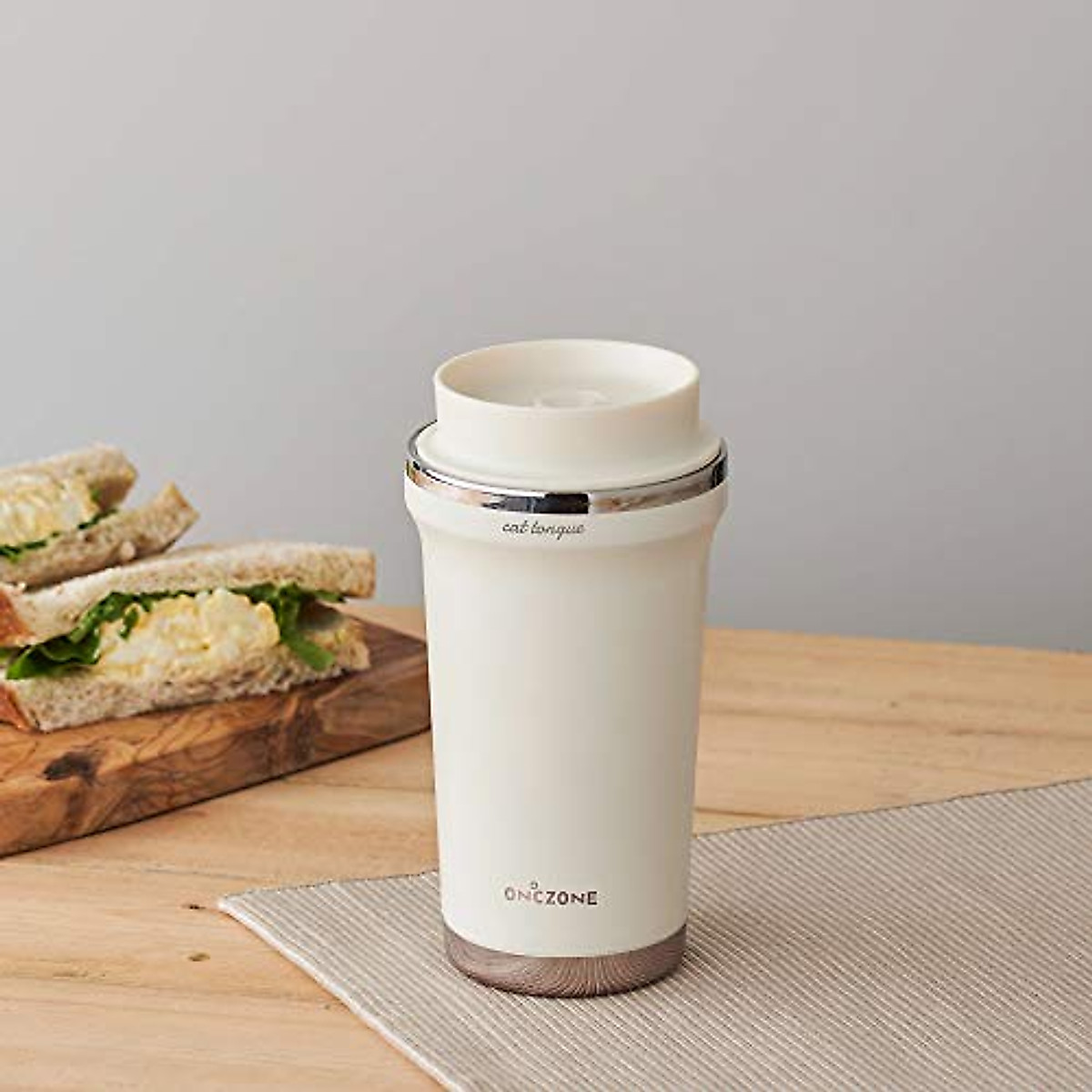 Doshisha Tumbler, Cat Tongue Exclusive Tumbler, Recommended for Cat Tongue, 10.8 fl oz (320 ml), White