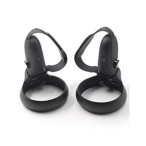 Silicone VR Touch Controller Grip Cover, Anti-fall Knuckle Strap, Sweatproof Joystick Cover for Oculus Quest/Rift S