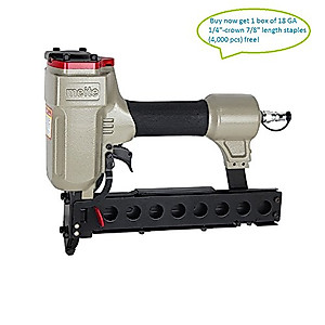 meite 18 Gauge 1/4-Inch Crown 90 Series by Leg Length 1-1/4-Inch Galvanized Mideum Wire Staples Upholstery Staples(5000pcs/Box) (2 Boxes)