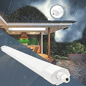 LED Ceiling Light Fixture 2FT, LED Shop Lights for Garage 4000K, IP66 Waterproof LED Garage Light,Ceiling and Under Cabinet Light, 30W 3300 LM Tube Light for Hallway Kitchen Workbench Office (2FT)