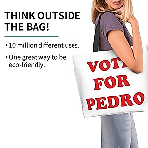 Coirtbom Vote For Pedro 2024 Tote Bag Ladies Cute Shopping Bag Large Capacity Shoulder Bag Work Fit Fashion Handbag Organizer