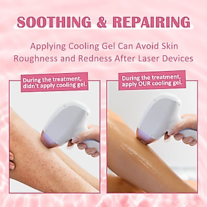 DUOVIO Coupling and Cooling Gel Use with IPL Hair Removal Device and Beauty Facial Machine for Women or Men in Face and Body 300ML