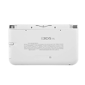 Longzhuo Full Housing Case, Cover Shell Repair Parts Complete Fix Replacement Kit for Nintendo 3DS XL(White)
