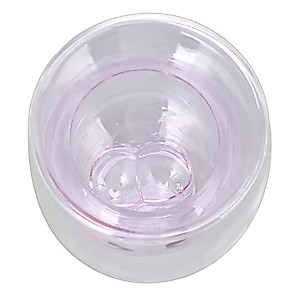Atyhao Glass Cup, 300ml Double Wall Glass Rabbit Design Milk Coffee Tea Cup for Microwave Oven Dishwasher(pink)