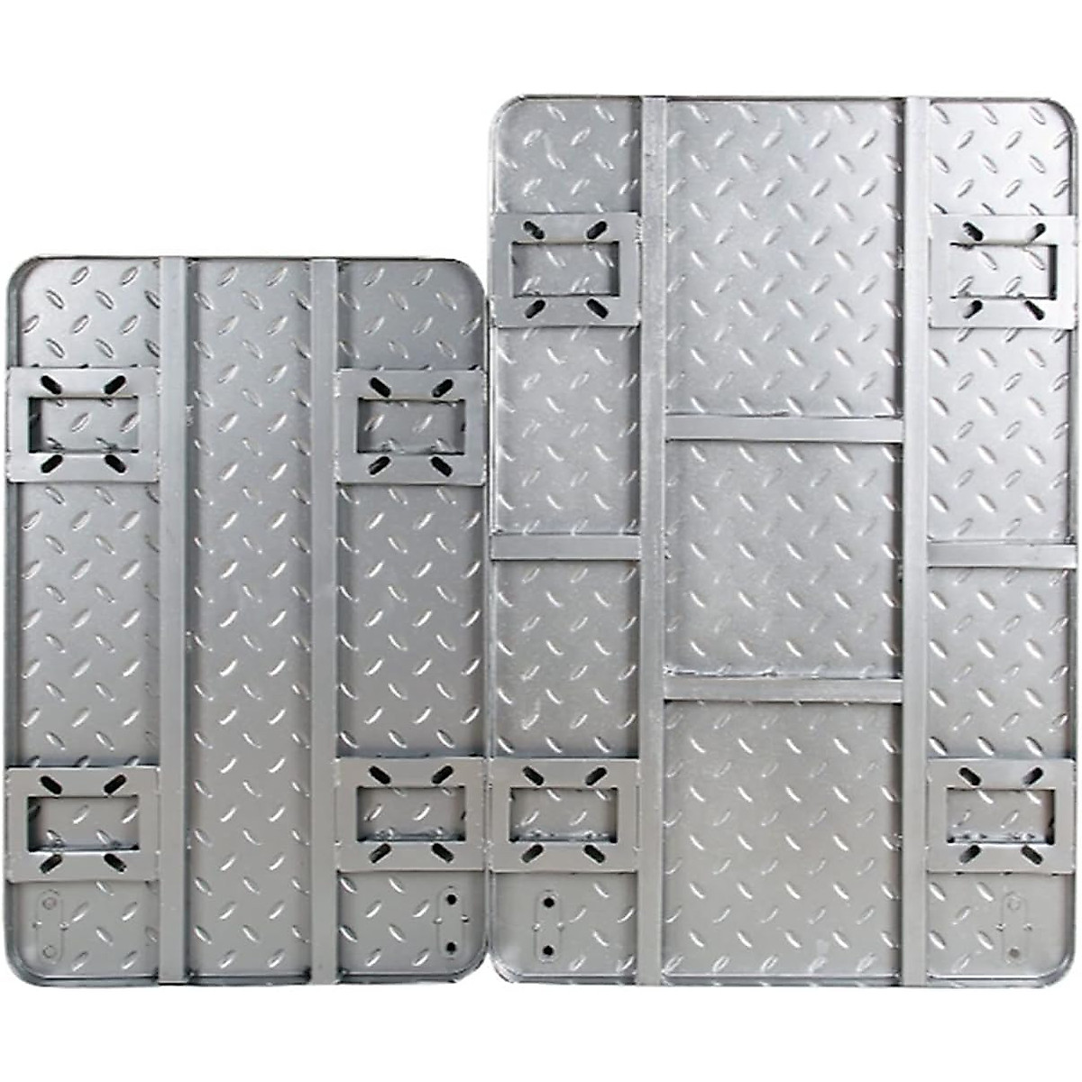 Platform Truck Heavy Platform Truck Steel Folding Push Cart 360 Degree Swivel Wheels Moving Dolly Cart Flat Handtruck Portable Flatbed Cart Reliable