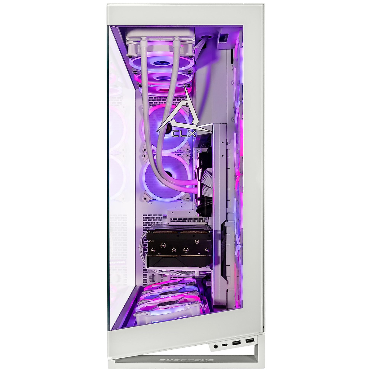 CLX Ra VR-Ready Gaming PC - AMD Ryzen 7 7800X3D 4.2GHz, GeForce RTX 4090, 2TB NVMe M.2 SSD, 6TB HDD, 64GB DDR5 RGB Memory, 360mm AIO, WiFi, Windows 11 Home, White