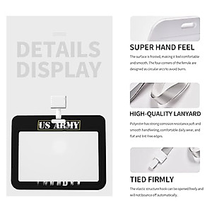 Army Retired Flag Durable Hanging Rope Card Badge Holder Suitable All Occasions1