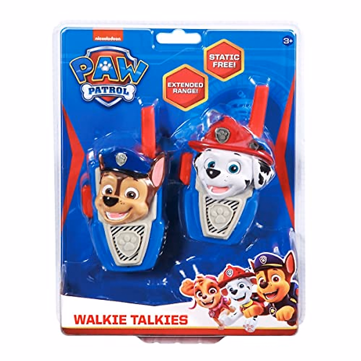 New PAW Patrol Walkie Talkies - Set of 2 Kids Walkie Talkies Chase and Marshall – Excellent Walkie Talkies for Toddlers