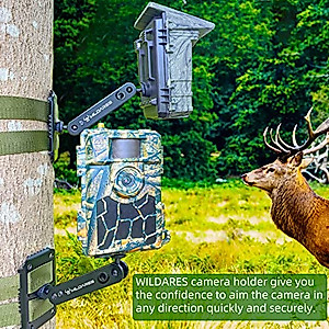 WILDARES 1" x 6.6' Trail Cam Strap,Trail Camera Strap,1800 lbs,Heavy-Duty Game Camera Strap,Tree Belts,Durable Nylon Fiber,Long-Lasting Alloy Buckle,Pack of 2