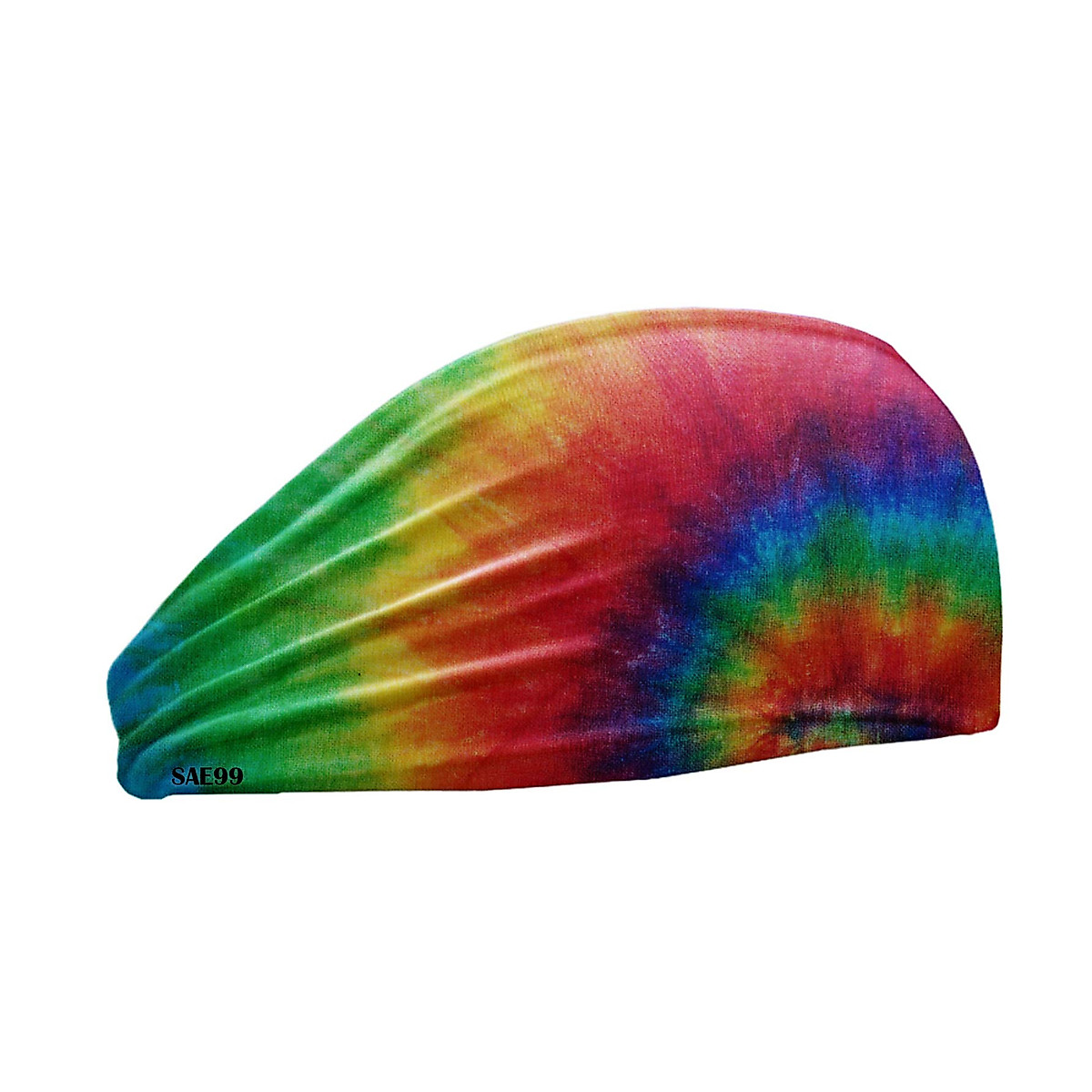SAE99 Rainbow Tie-Dye Headband, Soft Stretchy Headband One Size Fits All