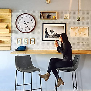 HERA'S PALACE PU Faux Leather Bar Stools Set of 2, 30" Pub Chairs with Back and Footrest, Modern & Stylish, Armless Bar Height Stool Chairs with Metal Legs for Home, Bar, Coffee Shops