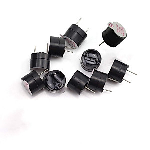 bnafes DC 3V Active Buzzer 2 Terminals for Arduino Raspberry Pi,Magnetic Electronic Continous Long Beep Tone Alarm Sounder Pack of 10