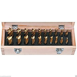 VCT Tools 20 Pc Hss Tin Coated End Mill Set, 2 Flute and 4 Flute, Cutting Diameter from 3/16'' up to 3/4''