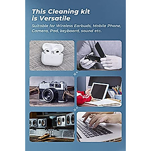 Cleaner Kit for Airpod, Earbud Cleaning Putty Remove Ear Wax, Bluetooth Earbuds Cleaning Kit with Soft Brush for Airpod Pro iPad Laptop Wireless Earphones Charging Case Camera Mobile Phone DEVENTORZ