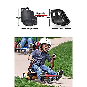KUMAMOT Hoverboard Seat Attachment for 6.5” 8” 10” Hoverboard, Go Kart Cart Conversion Kit, Accessories for Self Balancing Scooter, Hoverboard Cart for Kids and Adult, Adjustable Frame Length, Pink