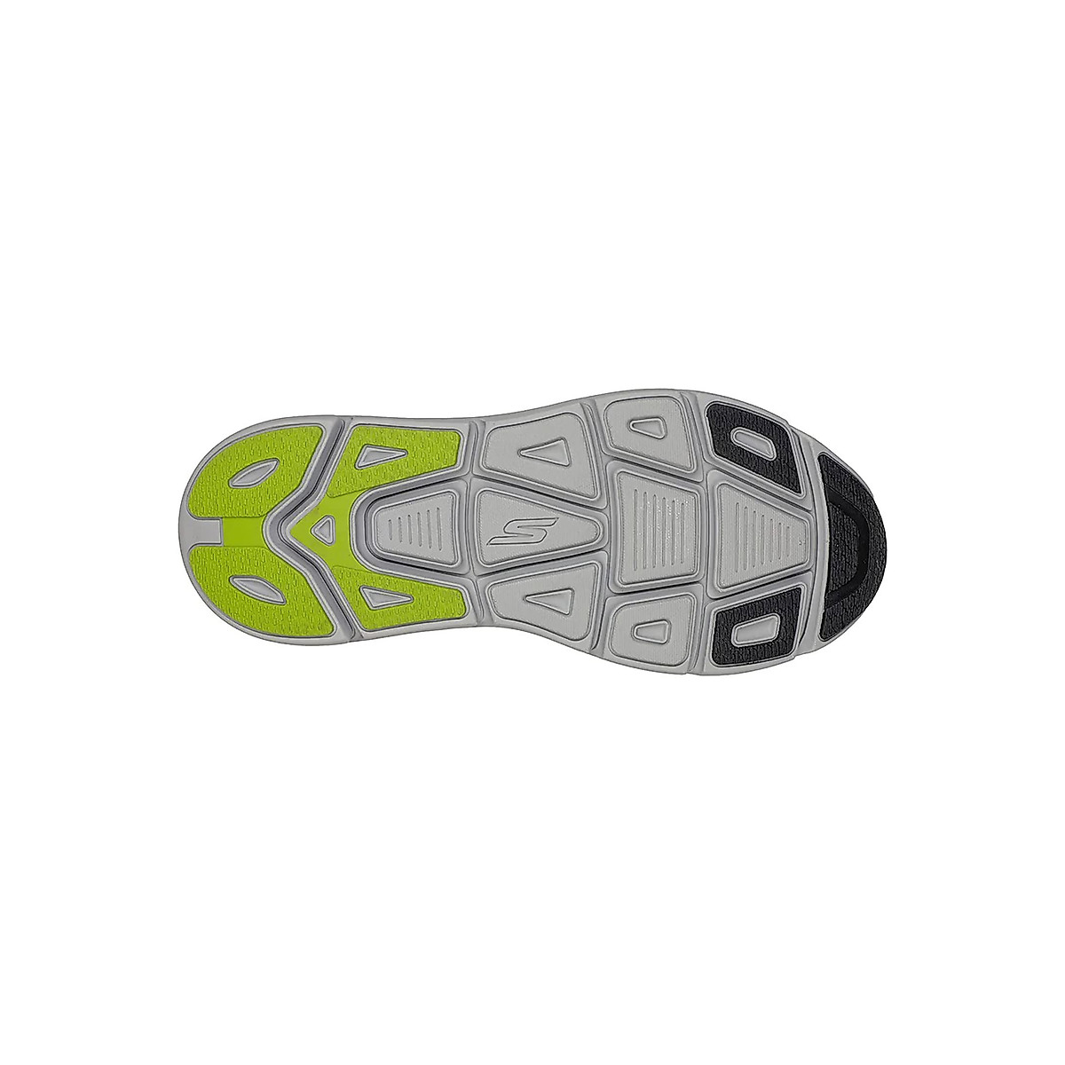 Skechers Men's Road Running Shoe, Black and Lime Textile, 10