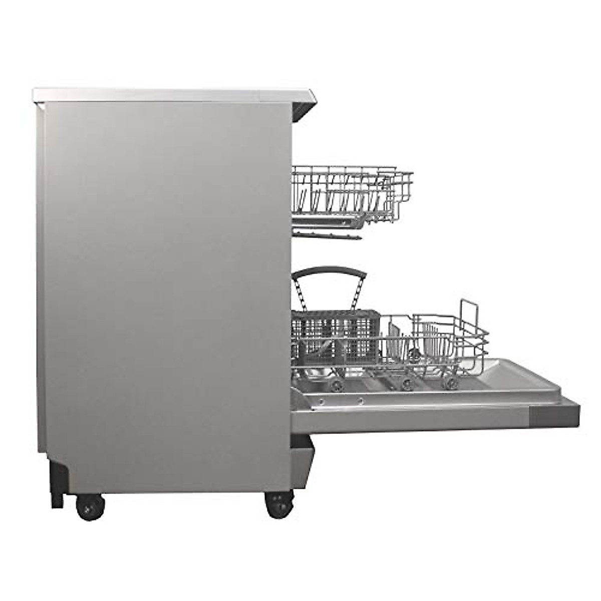 SPT SD-9263SSB 18″ Wide Portable Dishwasher with ENERGY STAR, 6 Wash Programs, 8 Place Settings and Stainless Steel Tub – Stainless Steel