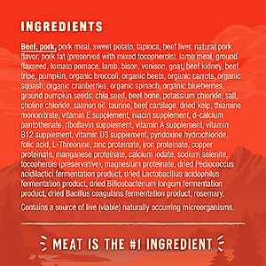 Stella & Chewy's Wild Red Dry Dog Food Raw Coated High Protein Grain & Legume Free Red Meat Recipe, 3.5 lb. Bag