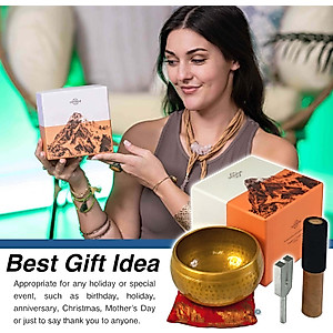 SANEWAVE Tibetan Singing Bowl Set and Tuning fork - Meditation Bowl - 4096 Diapason Sound Bowl - Cuenco Tibetanos for Healing and Mindfulness