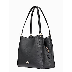 Kate Spade Leila Medium Triple Compartment Shoulder (Black)