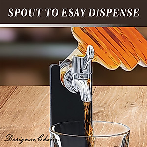 Dumbbell Whiskey Decanter Set with Glasses & Spout,Whiskey Decanter Sets for Men,Liquor Dispensor Whiskey Set Bourbon Gifts for Men Tequila Decanter