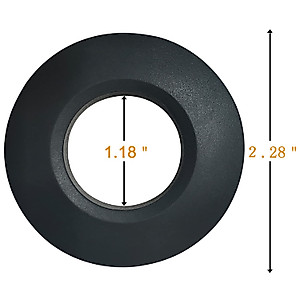 Lorsum 4Pcs Kayak Paddle Drip Rings, Rubber Canoe Paddle Drip Ring, Universal Fit Your Kayak Paddle Shaft, Paddle Accessories Replacement