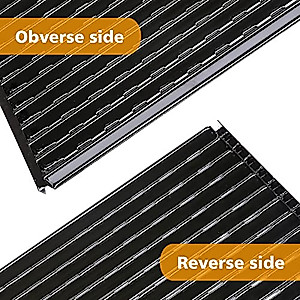 Hisencn 17" Infrared Grill Grates Replacement for Charbroil Performance Tru-Infrared 2 Burner Gas Grill 463633316 463672016 463672216 463672416, Stamped Porcelain Steel Replacement Emitter Plates