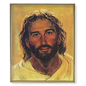 Hooks: Head of Christ Picture, 13-1/2"x16-9/16 Lightweight with Clear Lamination, Italian Print on Woodboard