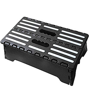 Portable Folding Step, 15" x 8.7" x 5" Lightweight Foldable Step Stool Indoor & Outdoor Mobility Step for Seniors, Pets and More