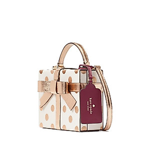 Kate spade new york Wrapping Party Gift Box Crossbody (Parchment Gold)