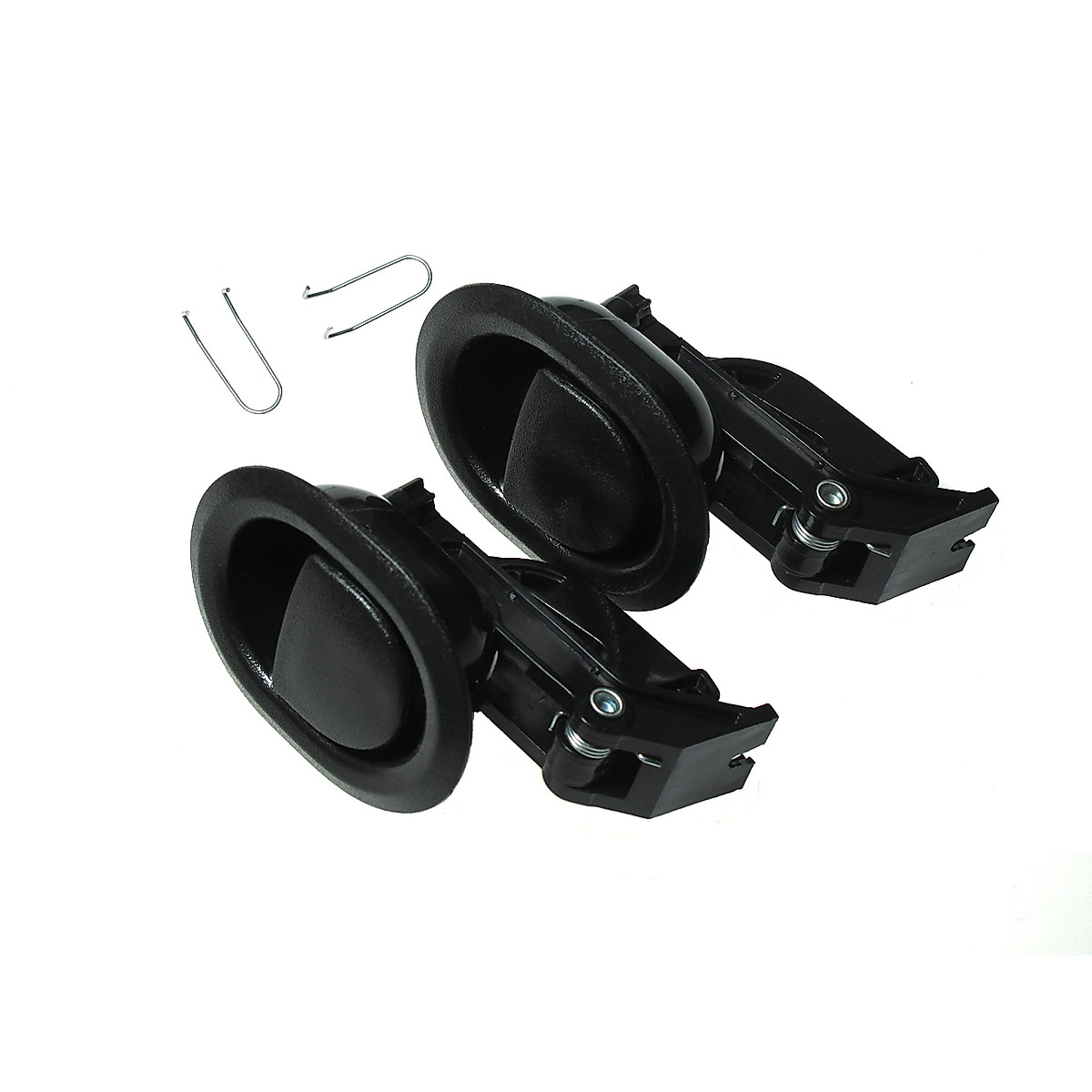 KUANYUOO 2Pcs Plastic Recliner Sofa Chair Release Pull Recliner Handle 3" by 3.5", Fits Ashley Lazy Boy and Most Recliner Brands Couch Sofa Chair 3mm Barrel Cables