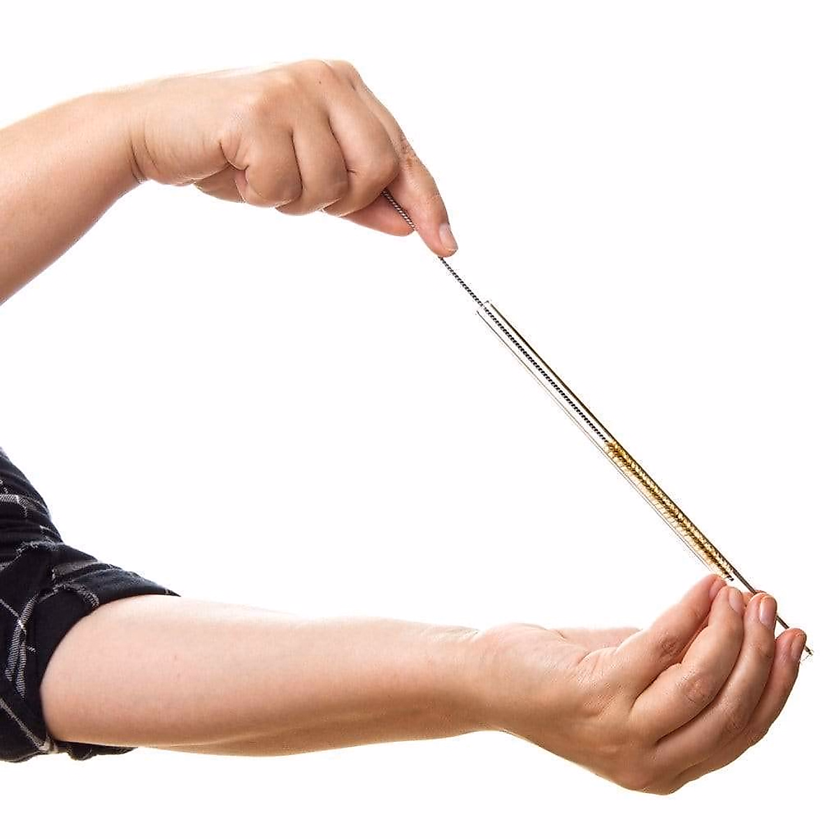 HALM Glass Straws Gin Quotes Edition 6x 8 inch (20 cm) Reusable With Funny Gin Sayings Gift Made in Germany