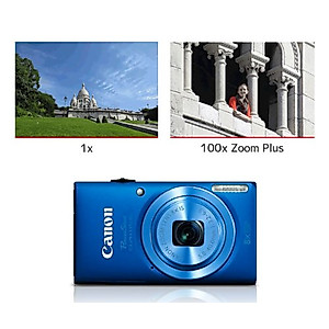 Canon PowerShot ELPH 115 is 16.0 MP Digital Camera with 8X Optical Zoom with a 28mm Wide-Angle Lens and 720p HD Video Recording (Blue)