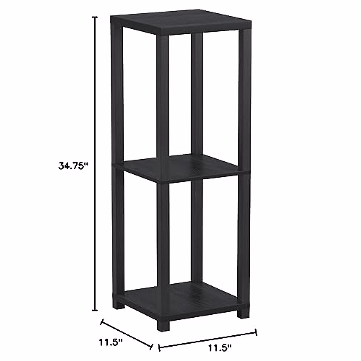Adesso AR3511-01 Lawrence Tall Pedestal, Black
