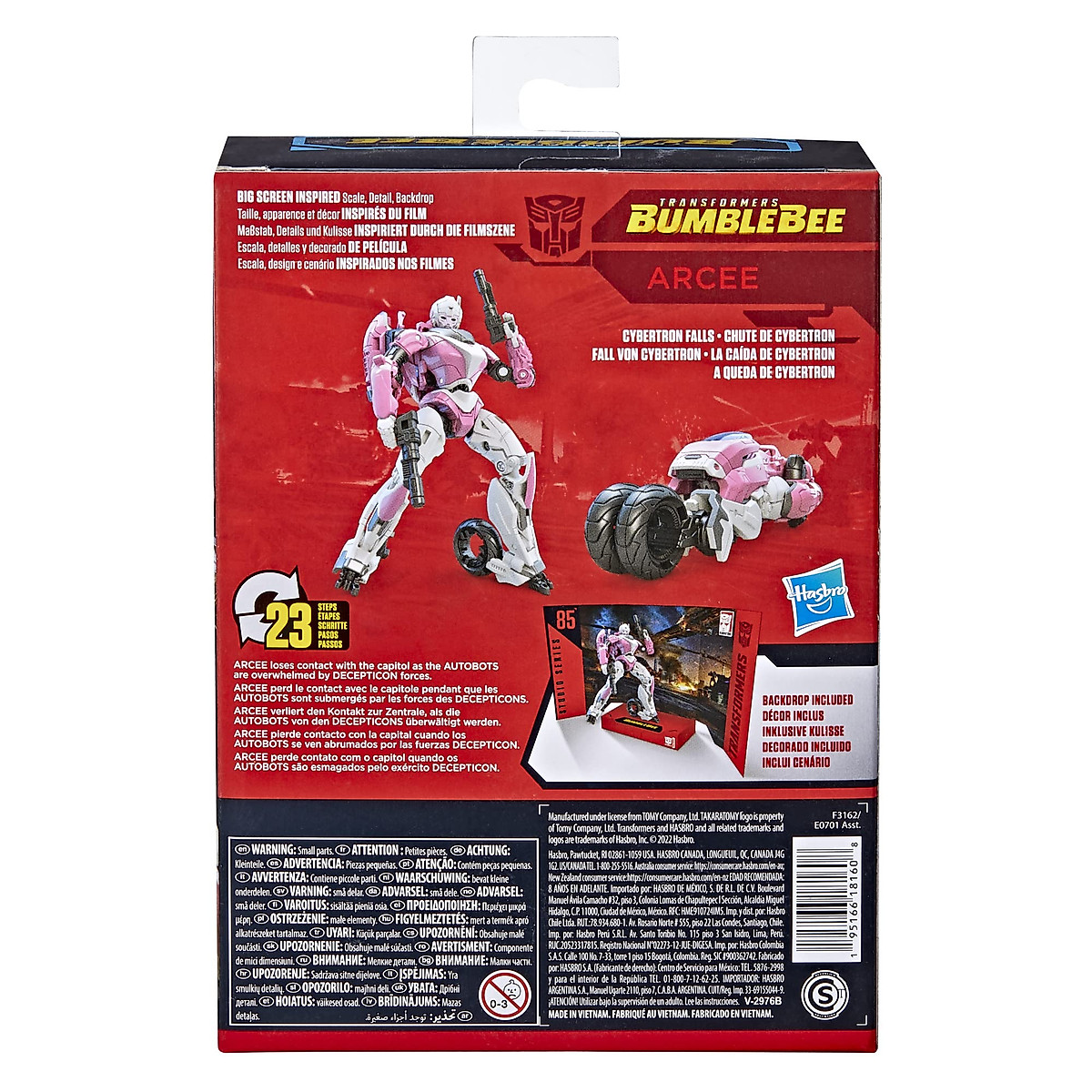 Transformers Toys Studio Series 85 Deluxe Class Bumblebee Arcee Action Figure - Ages 8 and Up, 4.5-inch